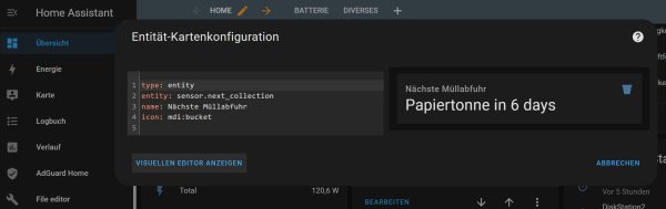 Abfallkalender in Home Assistant einrichten mit MyMüll als Datenquelle ...